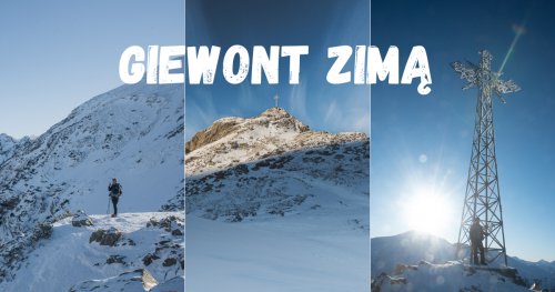 Giewont zimą - Opis niebieskiego szlaku z Kuźnic na szczyt